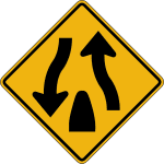 Divided Highway Sign: Meaning, Quiz Definition, Example, Shape ...
